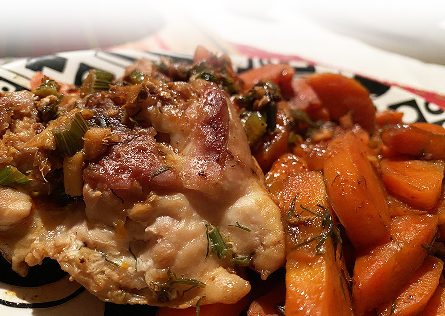 SIBO Recipe for Chicken and Carrots with Ginger Fennel Cognac Sauce ...
