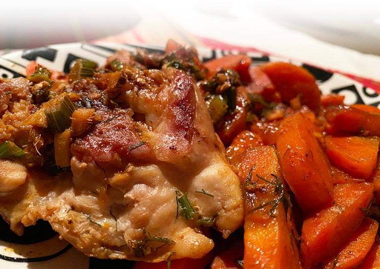 SIBO Recipe for Chicken and Carrots with Ginger Fennel Cognac Sauce ...